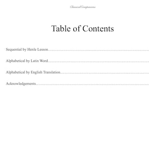 Henle Latin 2 Vocabulary Companion updated Edition - Etsy