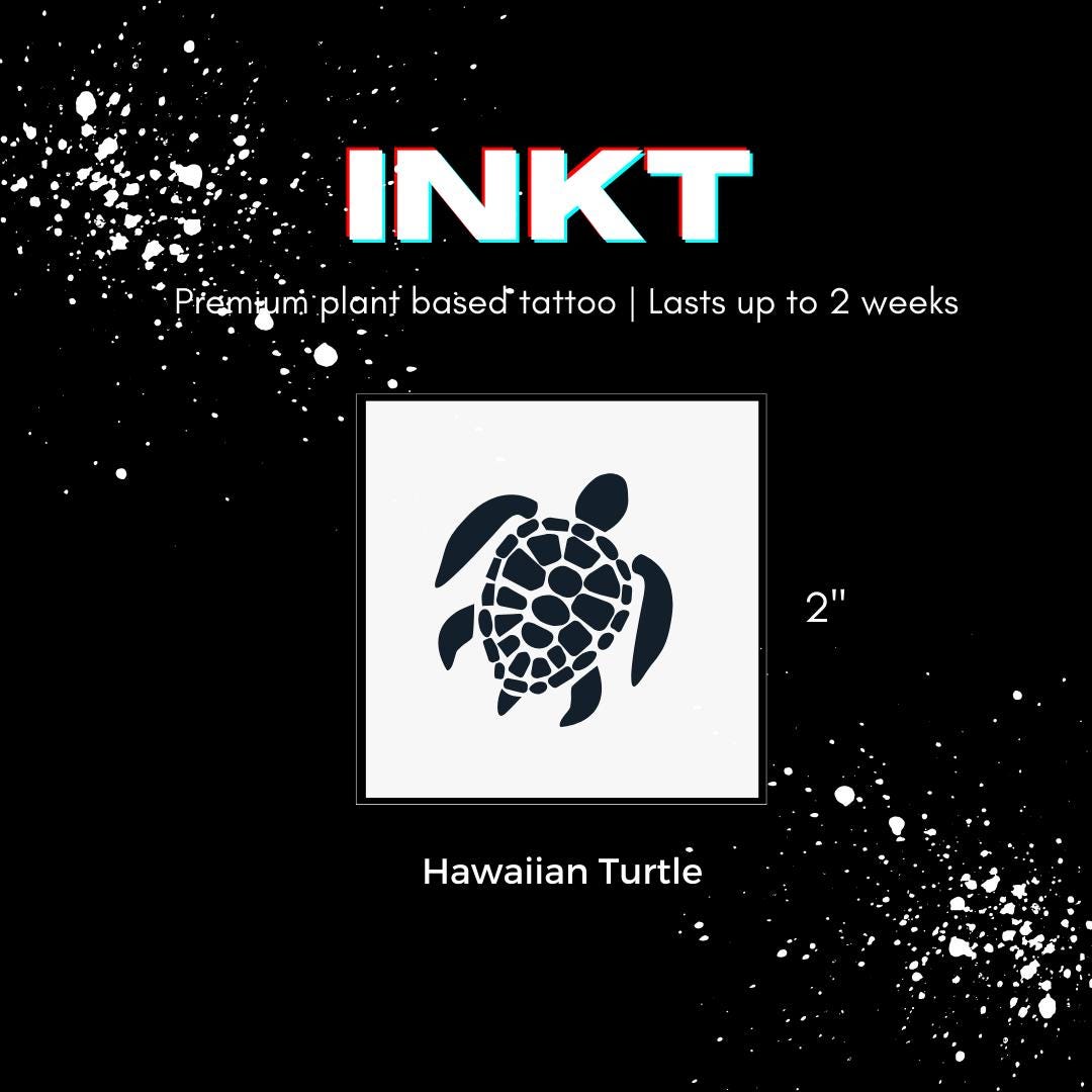 Turtle Tattoo | 2 Week Temporary Tattoo | Ocean Tattoo | Tribal Tattoo ...