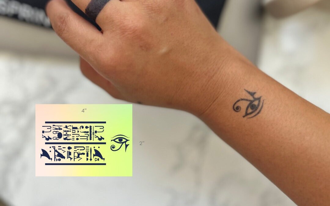 Eye of Horus Tattoo Pharaonic Egyptian Tattoo Eye of Ra Tattoo Symbolic ...