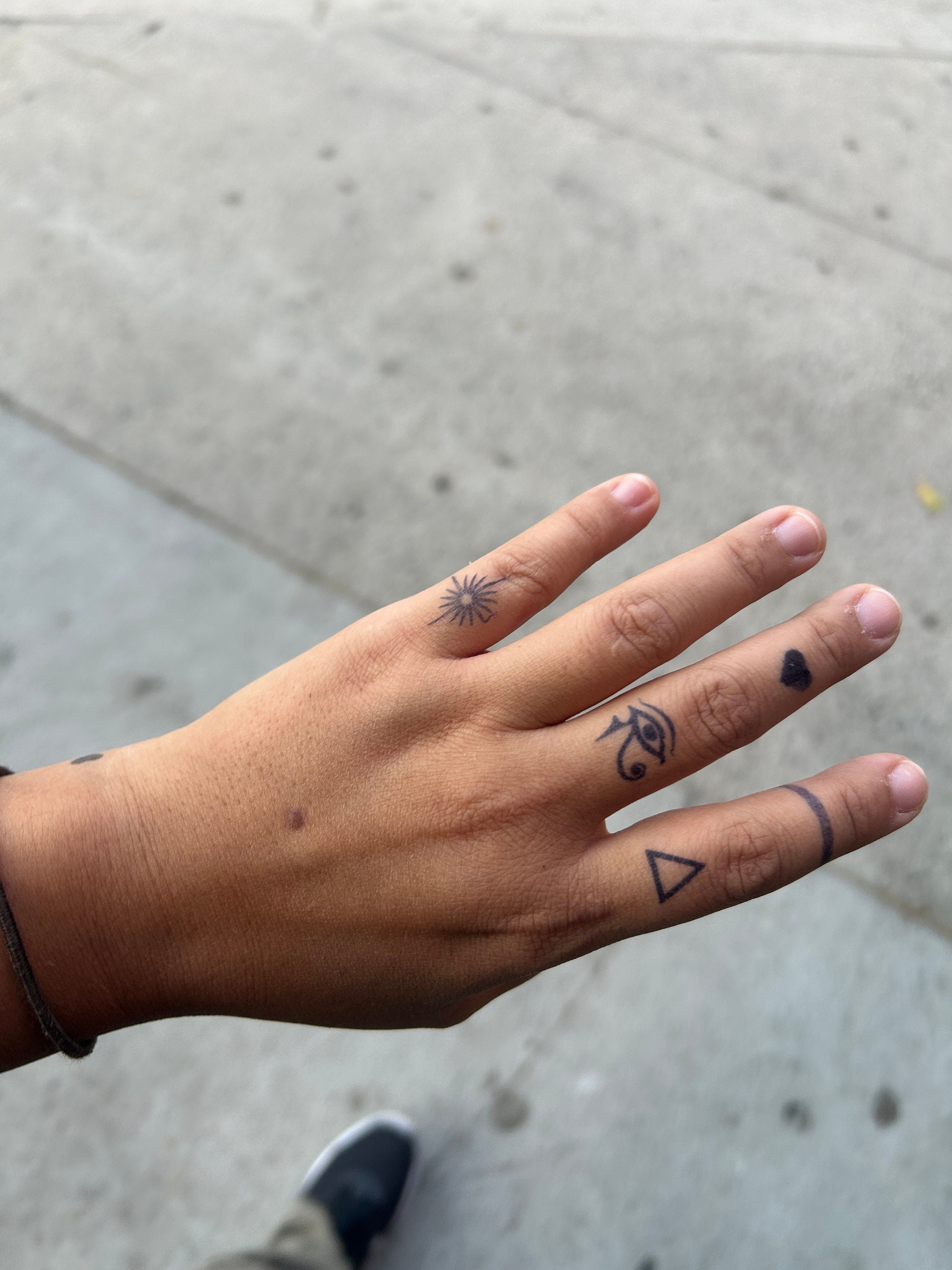 Finger Tattoo 2 Week Temporary Tattoo Plant Based Vegan - Etsy