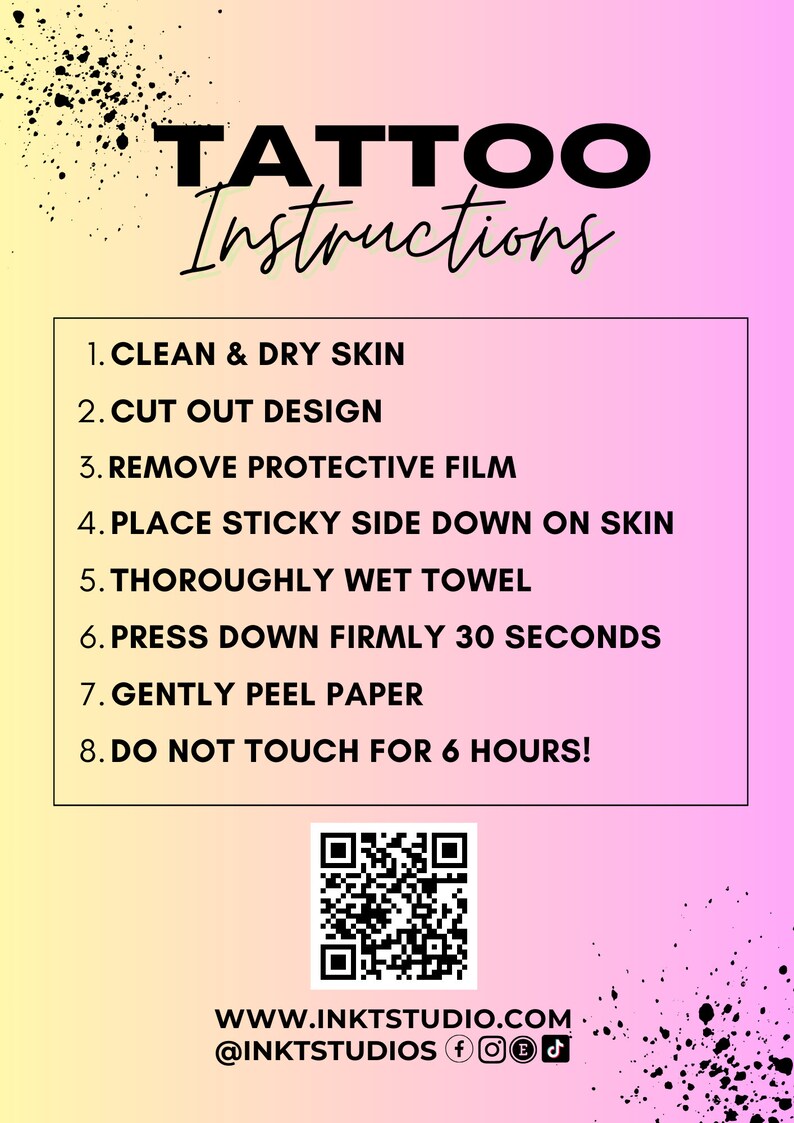 Long Line Tattoo | 2 Week Temporary Tattoo | Plant Based Vegan Tattoo ...