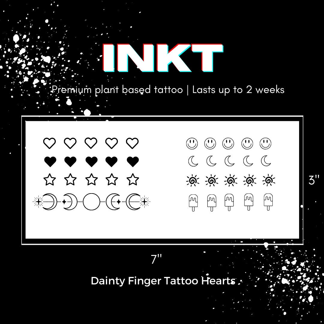 Finger Tattoo 2 Week Temporary Tattoo Dainty Tattoo Festival Tattoo ...