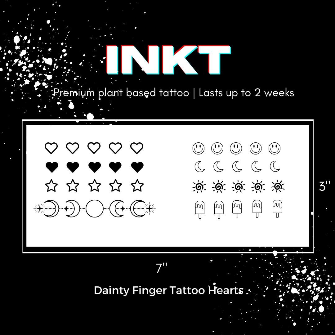 Finger Tattoo | 2 Week Temporary Tattoo | Dainty Tattoo | Festival ...