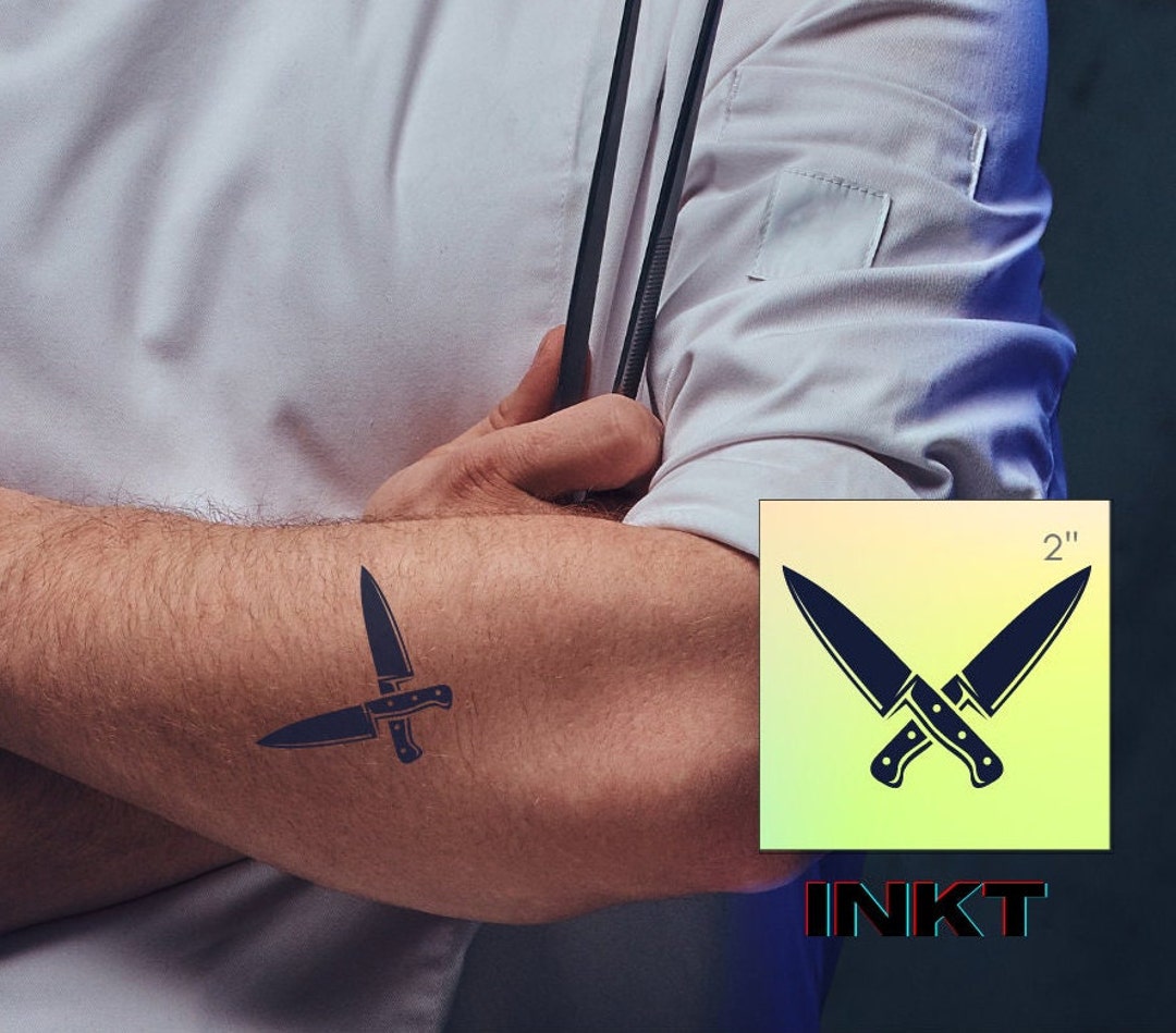 Chefs Knife Tattoo Cooking Tattoo Knife Tattoo Chef Tattoo Semi ...