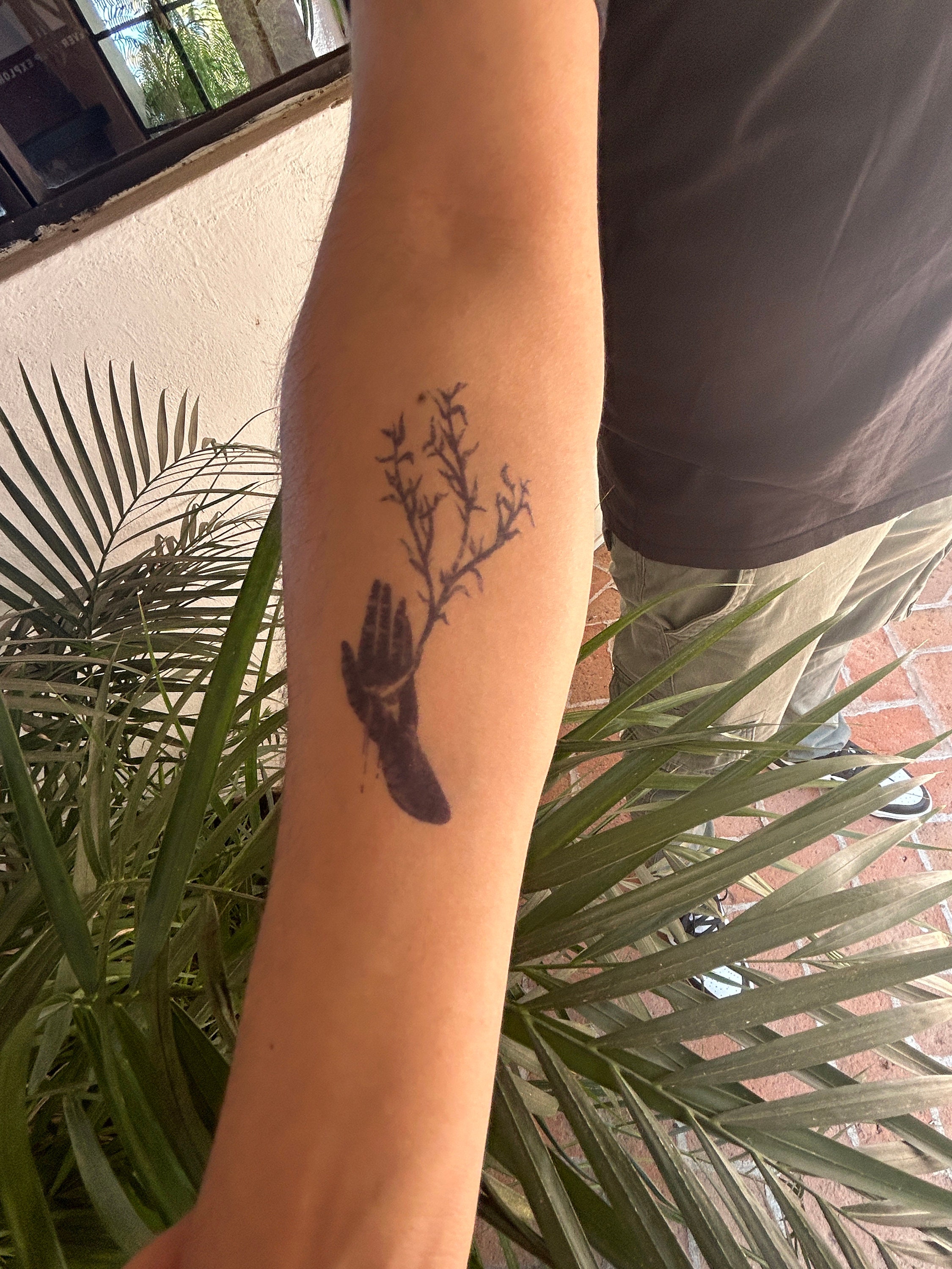 New Life Tattoo 2 Week Temporary Tattoo Plant Tattoo Hand Tattoo ...