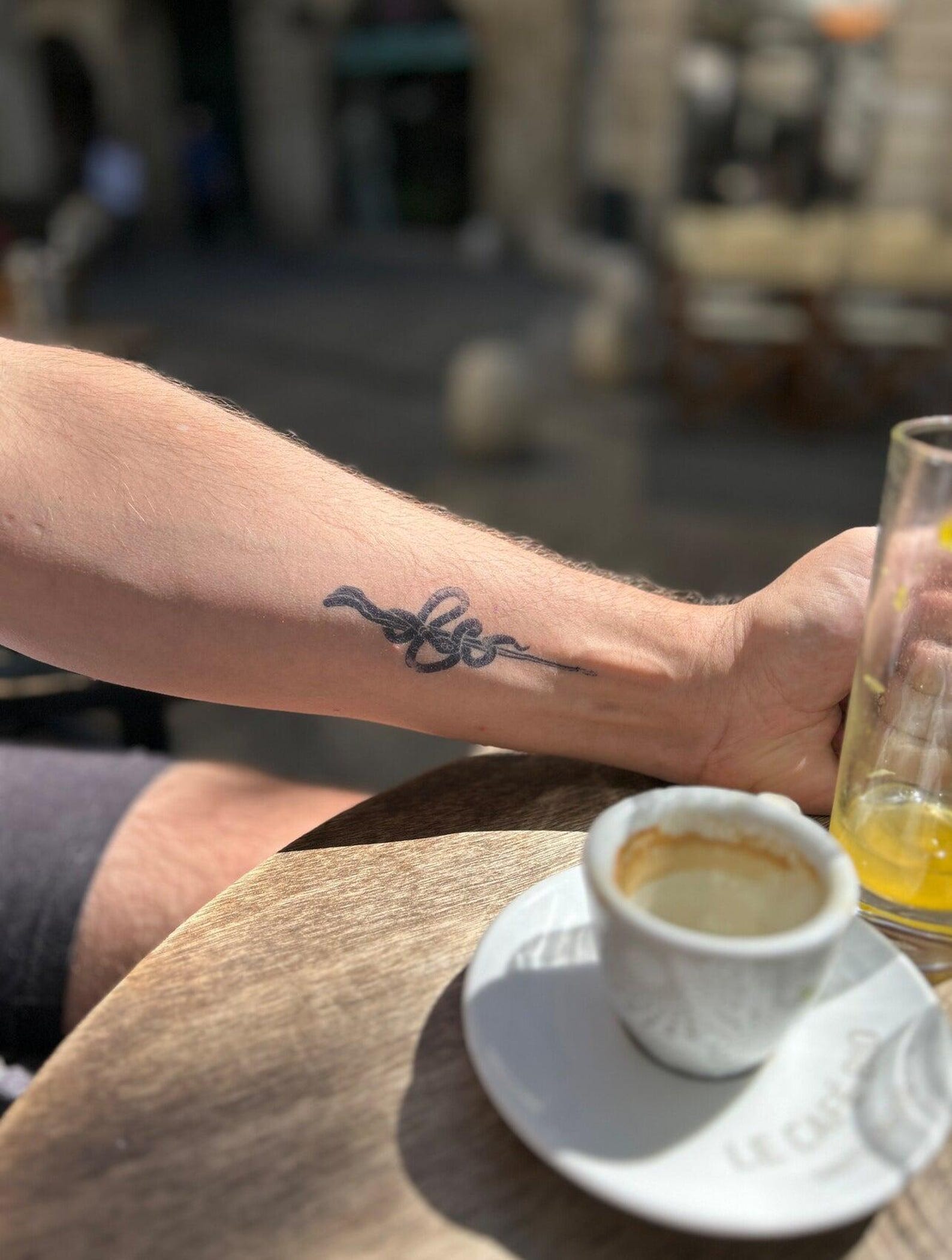 Caduceus Snake Tattoo Semi Permanent Temporary Tattoo Plant Based Vegan ...