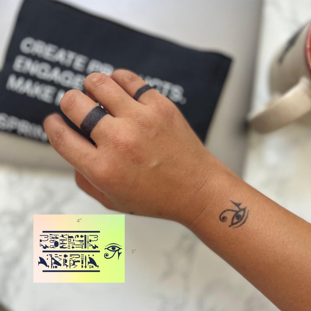 Eye of Horus Tattoo Pharaonic Egyptian Tattoo Eye of Ra Tattoo Symbolic ...