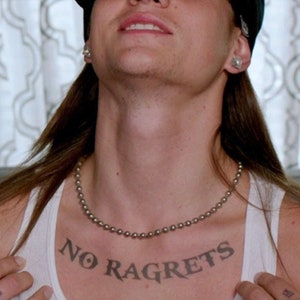 No Ragrets Tattoo | 2 Week Temporary Tattoo | Parody Tattoo | Vegan ...