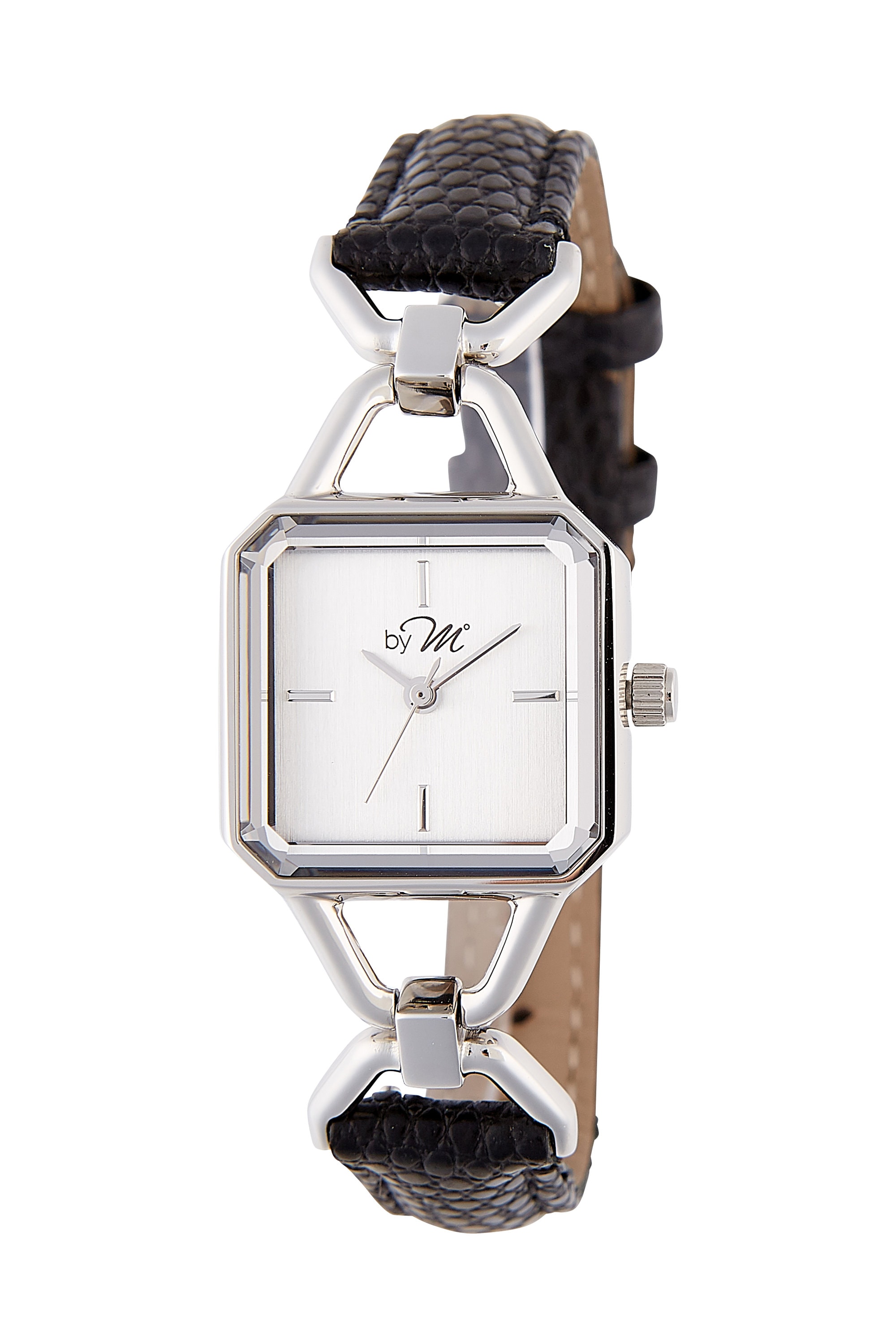 Women's Square Watches - Black Leather Strap, Gold or Silver Face ...