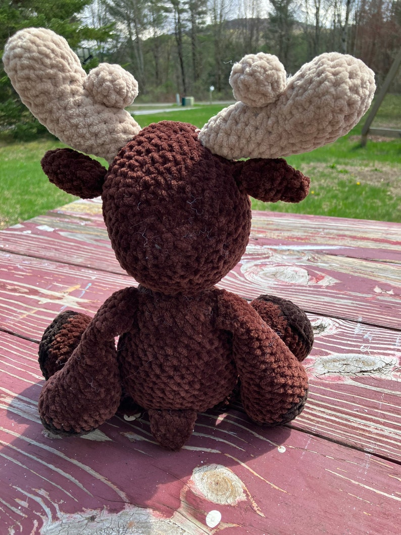 Moose Stuffed Animal/ Plushie Moose/ Crochet Moose Amigurumi/ Forest ...