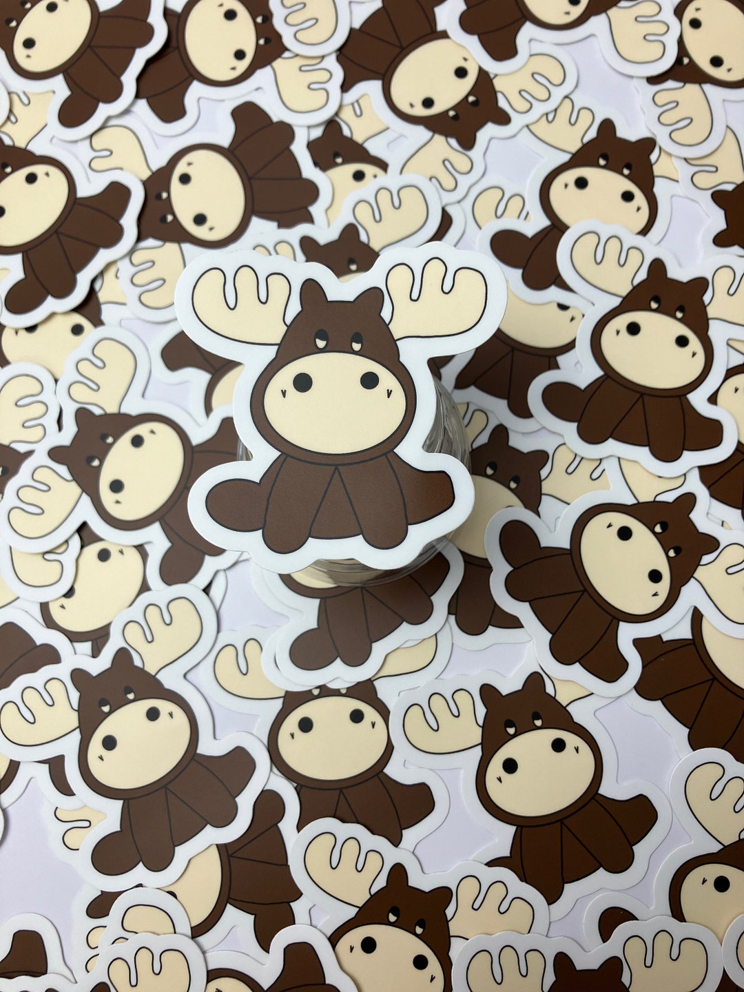 Moose Sticker /vinyl Sticker/ Laptop Sticker/ Waterproof/ Water Bottle ...