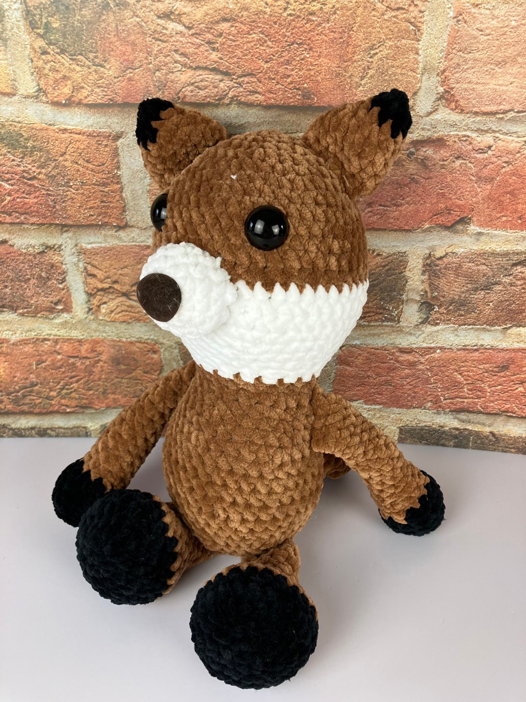 Vermont Red Fox Stuffed Animal/ Plushie Fox/ Crochet Fox Amigurumi ...