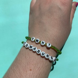 Teenage Mutant Ninja Turtles Bracelets TMNT Friendship Bracelets Mutant ...