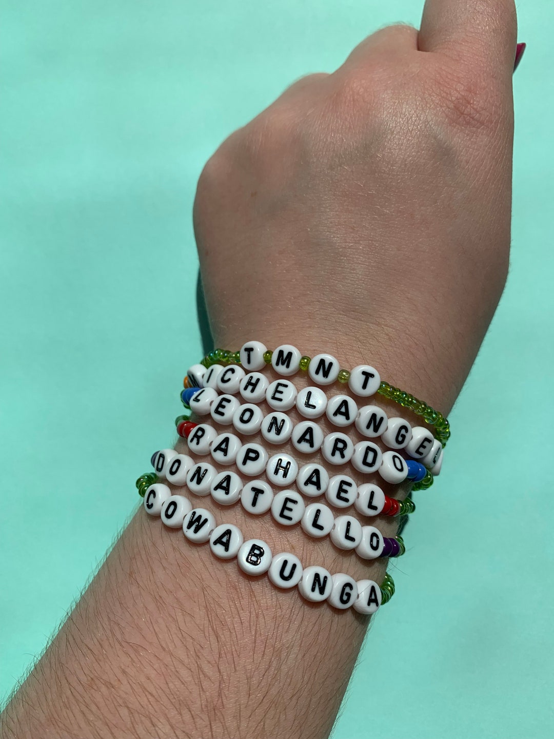 Teenage Mutant Ninja Turtles Bracelets TMNT Friendship Bracelets Mutant ...