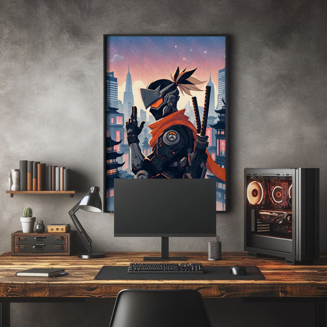 Overwatch Posters, Genji, Customizable, Artful Wall Art, Gift-for ...