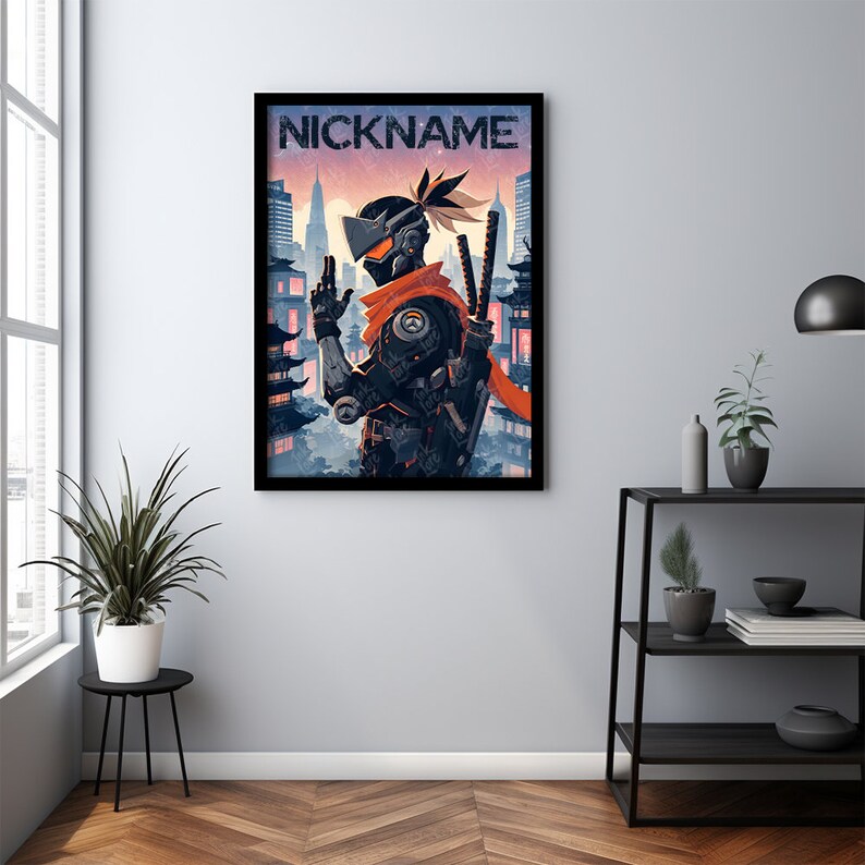 Overwatch Posters, Genji, Customizable, Artful Wall Art, Gift-for ...