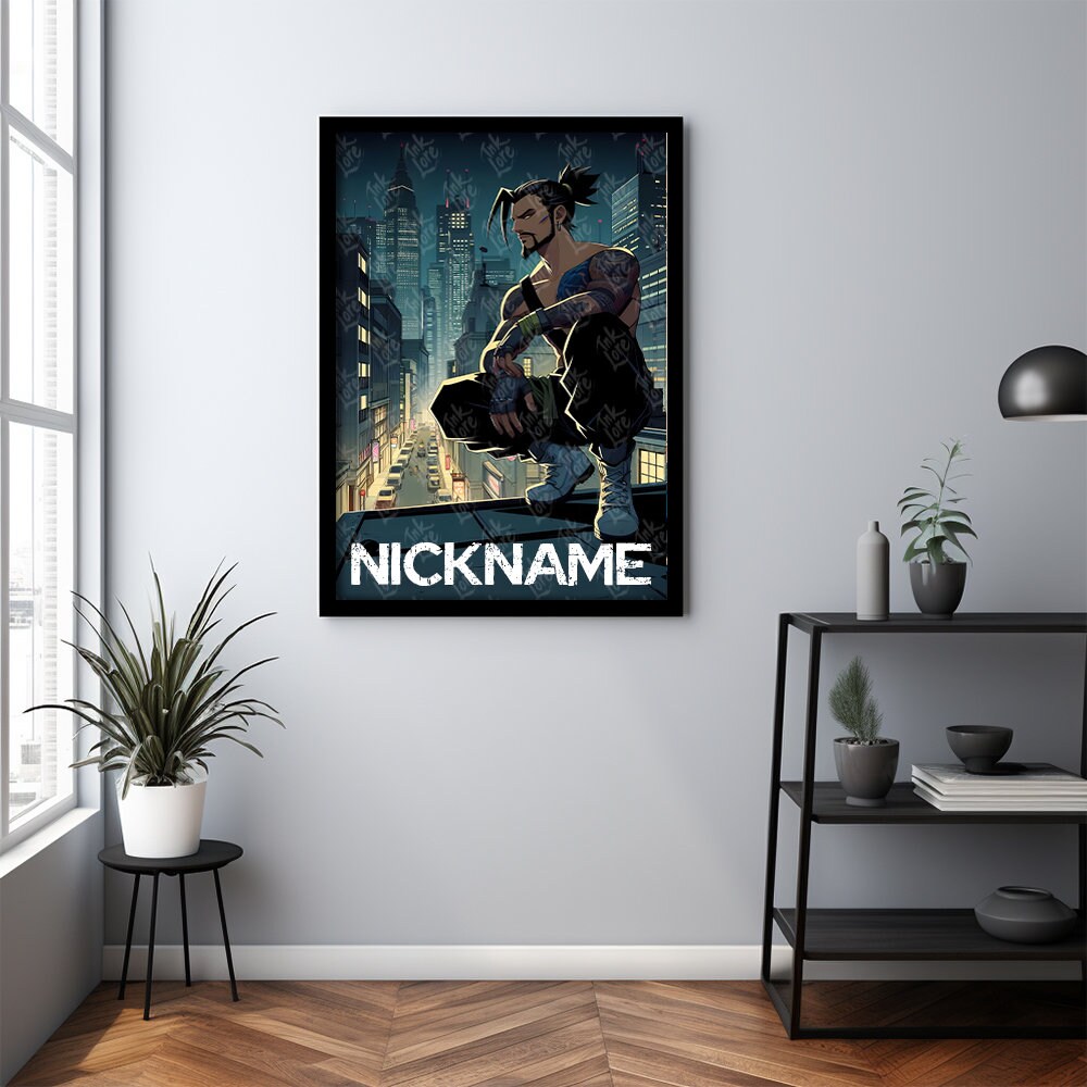 Overwatch Posters, Hanzo, Customizable, Artful Wall Art, Gift-for ...