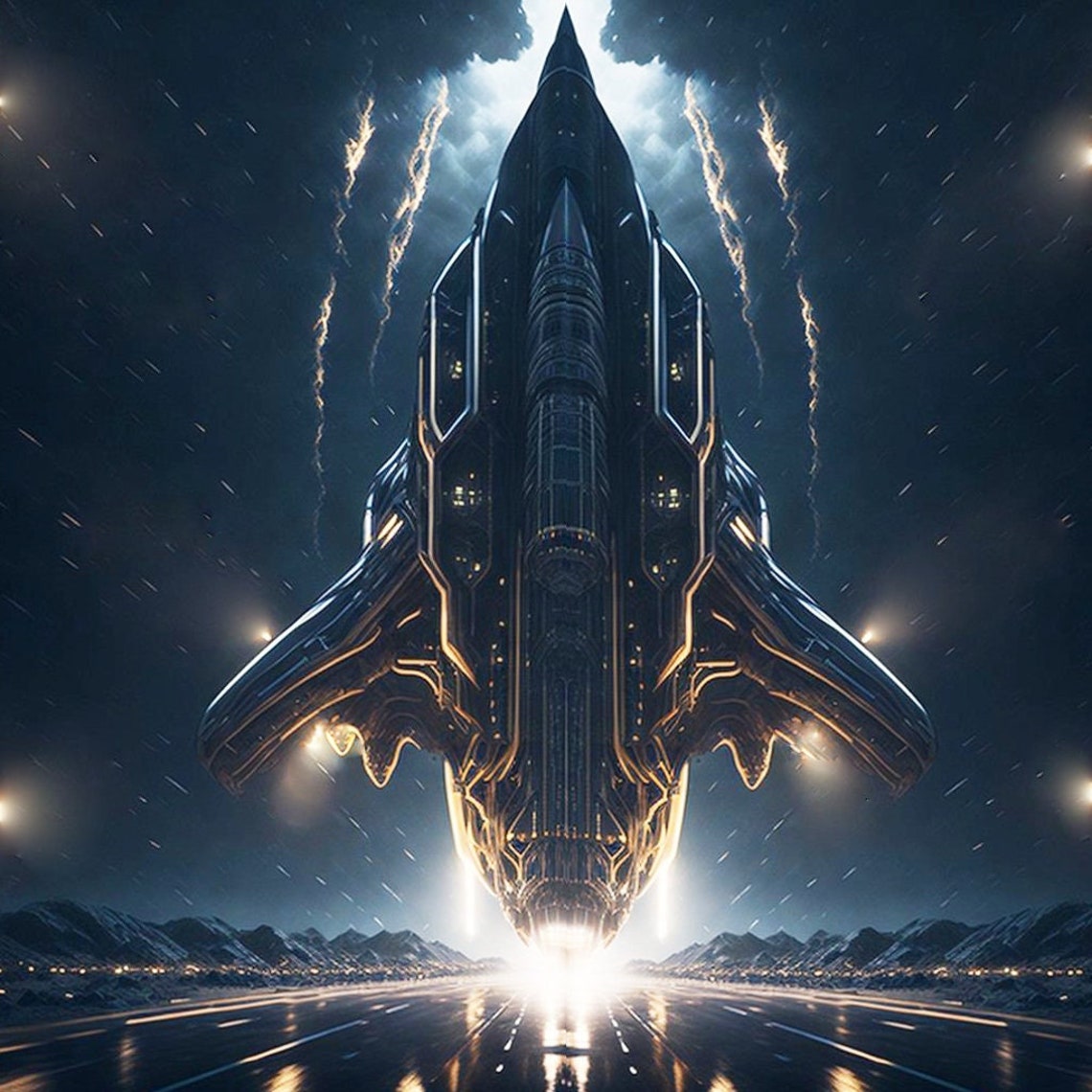 Digital File of Rocket Ship - Etsy