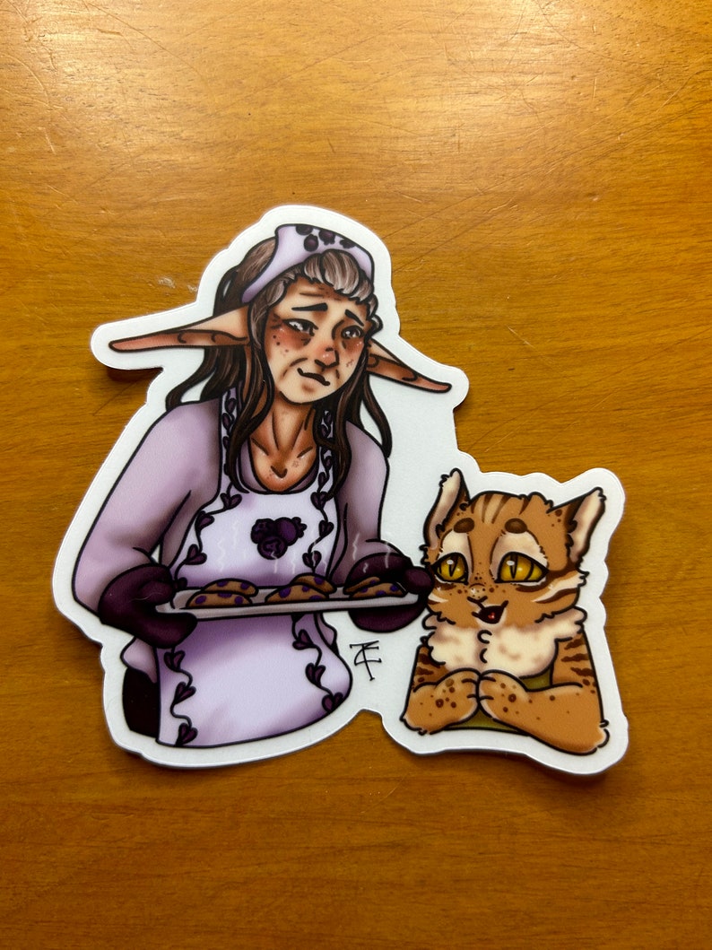 High Quality Cut Dye Stickers, Fable Smp Character Stickers - Etsy