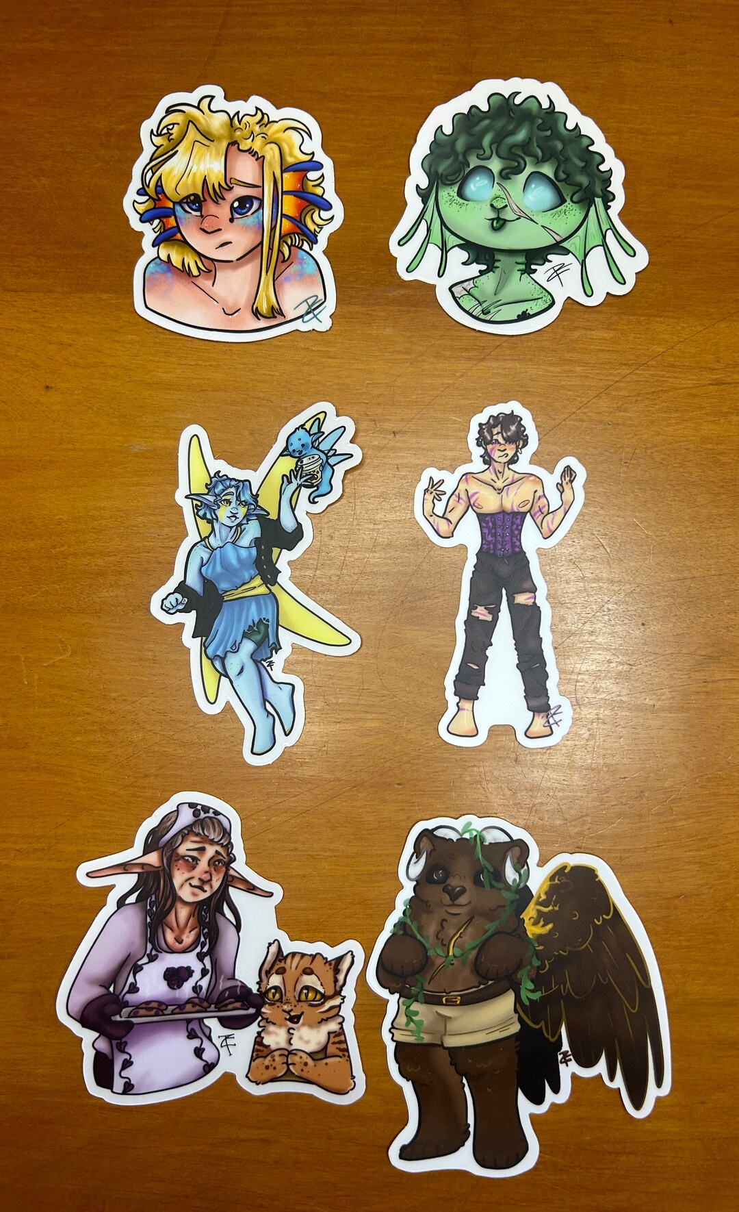 High Quality Cut Dye Stickers, Fable Smp Character Stickers - Etsy