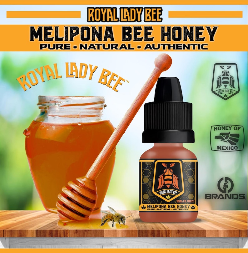 Melipona Honey | 12ml | Miel | Stingless Bee Honey | Drops | Gotas | 100% Natural | Original ...