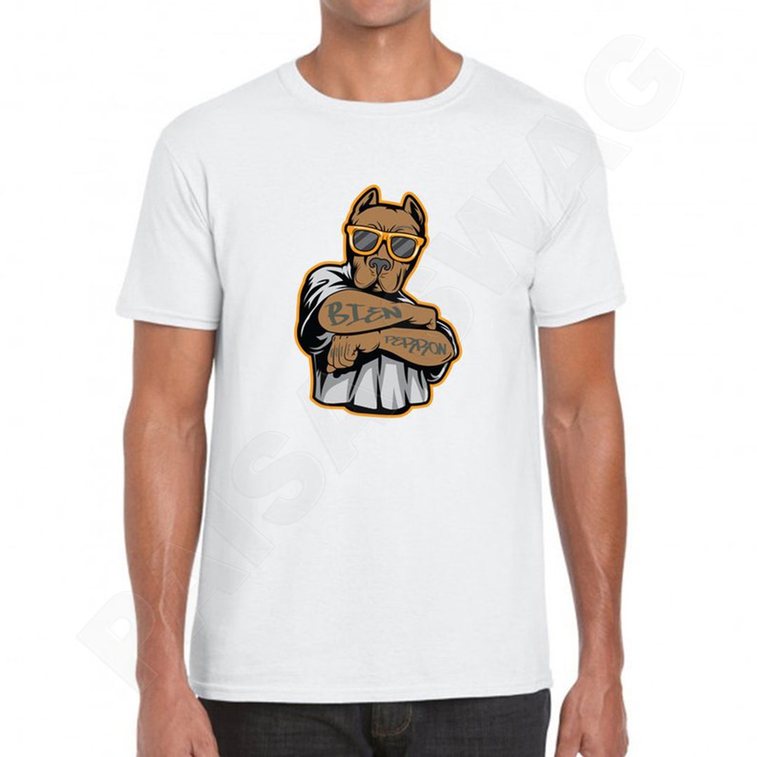 Chicano Chingon Shirt Pitbull Gangster Dog Funny Mexican Latino Men Dad ...
