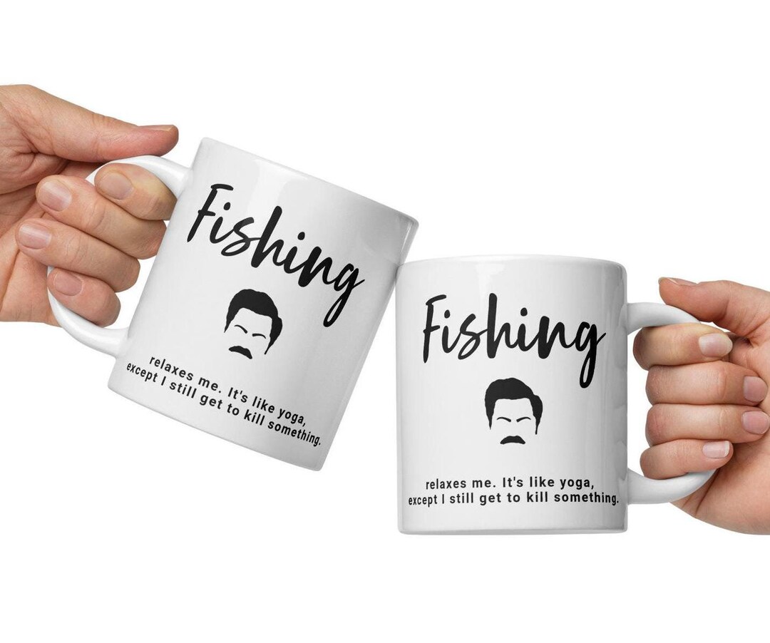 Ron Swanson Fishing - Etsy