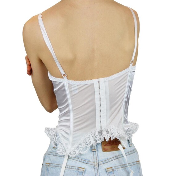 Vintage White Lace Corset Gem