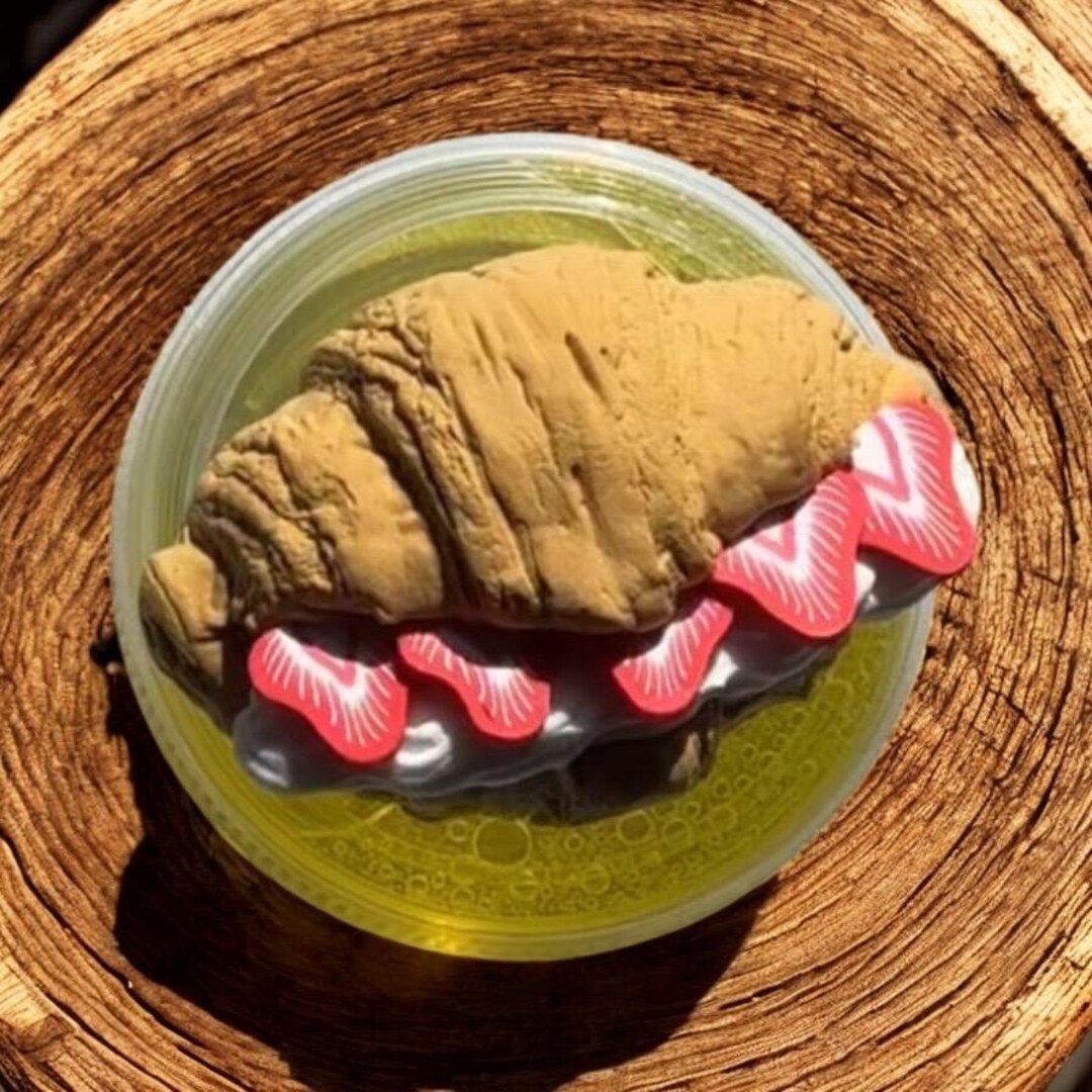 Strawberry Cream Croissant DIY Slime Gift Slime for Birthday Gift Slime ...