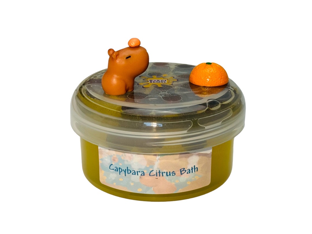 Buy Capybara Slime Pebble Slime Cute Capybara Slime for Bubble Pop ...