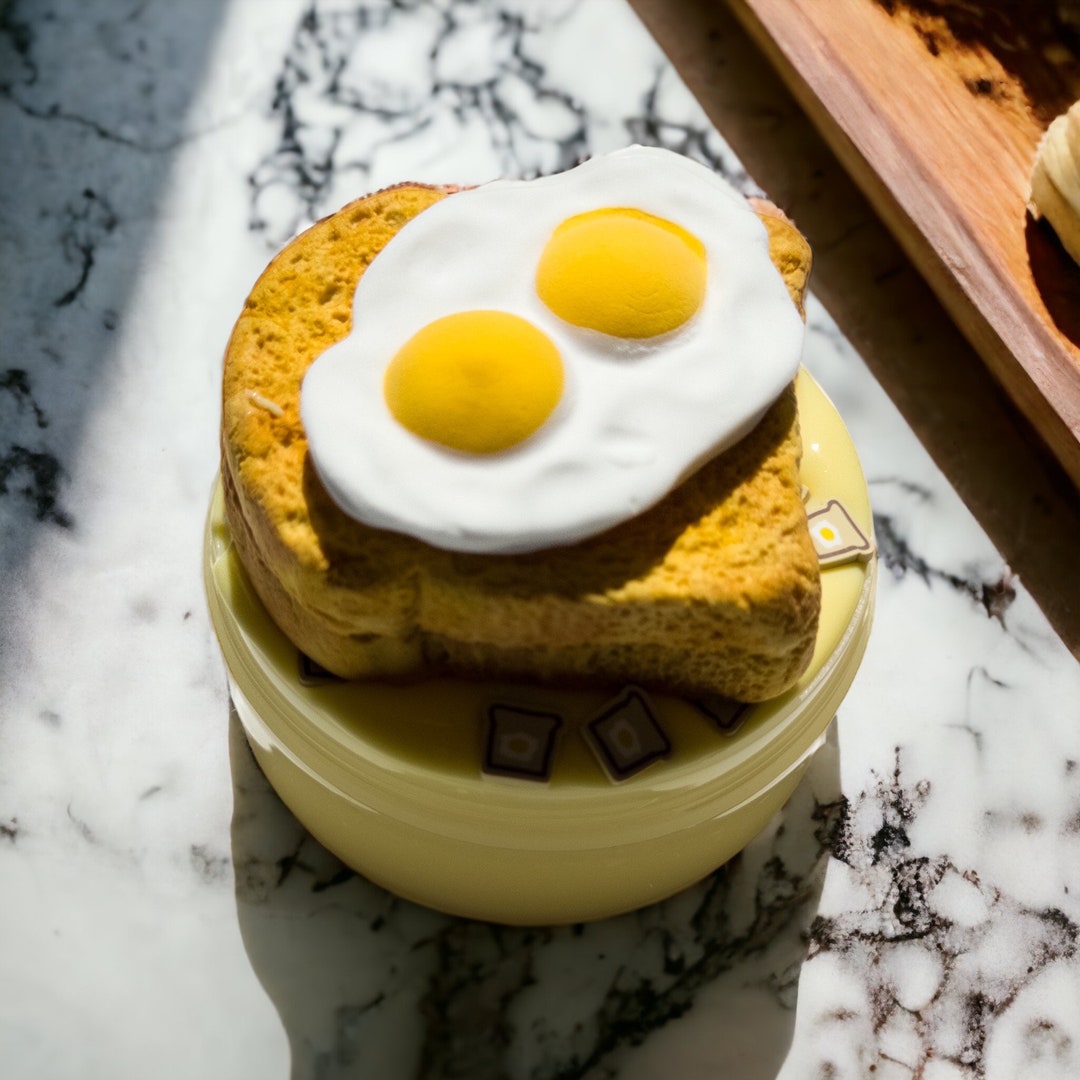 DIY Slime Food Theme Slime Egg Slime Toast Slime Fluffy Slime - Etsy