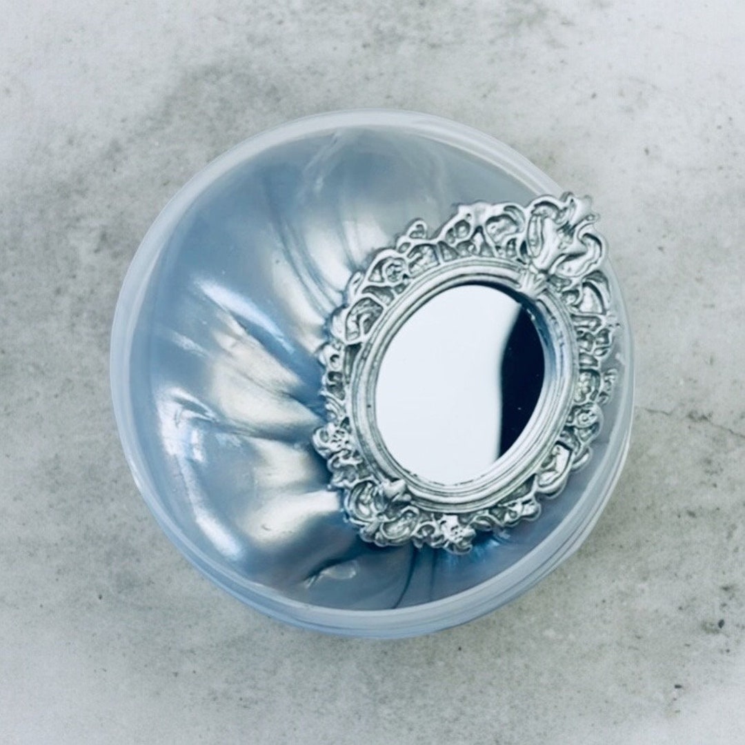 Metallic Silver Slime With Mirror Charm Sliver Clear Slime Gift for ...