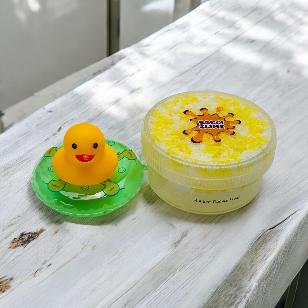 Rubber Duckie Floam Slime for Kid Slime Shop Slime Gift Birthday Gift ...