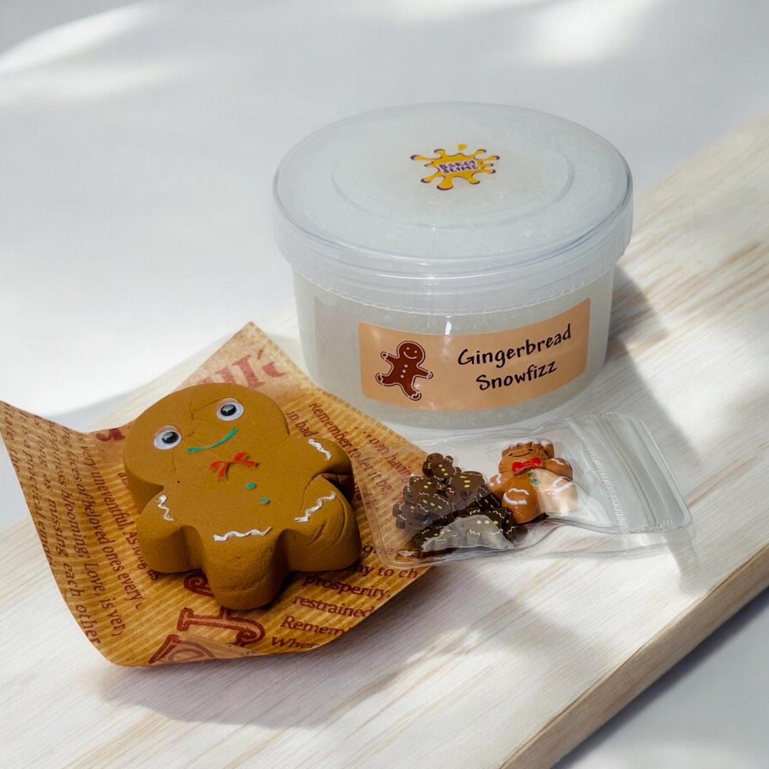 Ginger Bread Snowfizz Slime DIY Slime Christmas Slime Gift for Kid ...