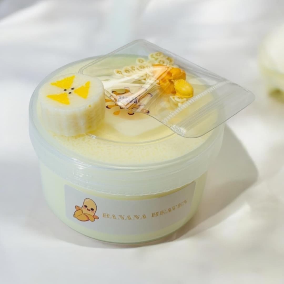 Banana Milk Slime Thick N Glossy Slime for Birthday Slime for Kid Slime ...