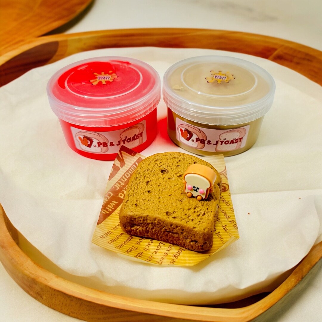 PB and J Toast Slime Duo Slime Gift Slime for Birthday Slime for Kid ...