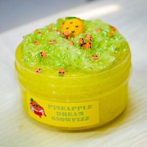 Pineapple Snowfizz Slime Bingsu Slime Crunchy Slime for Relaxation ...