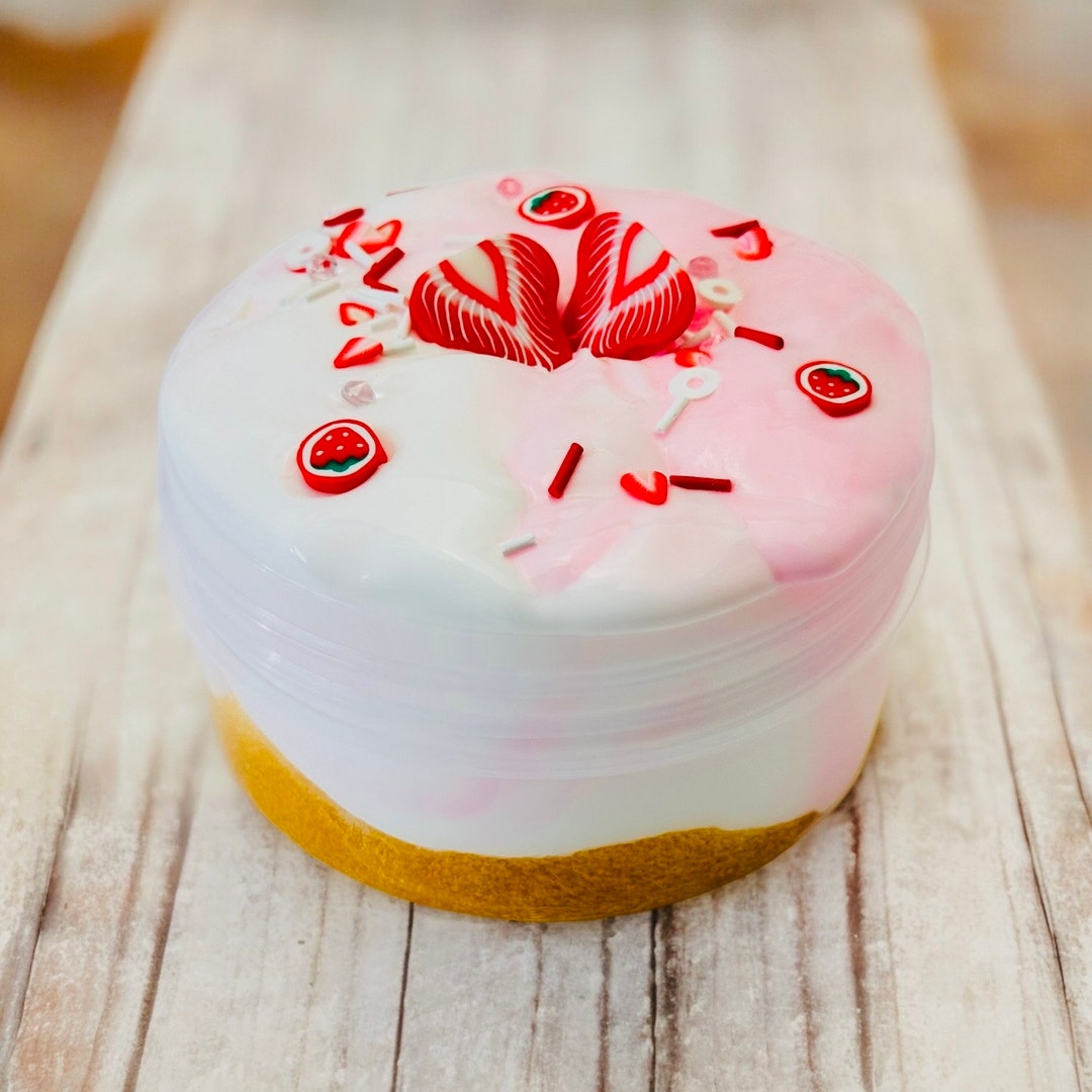 Strawberry Pie DIY Slime Sand Slime Butter Slime Pink Slime Strawberry ...