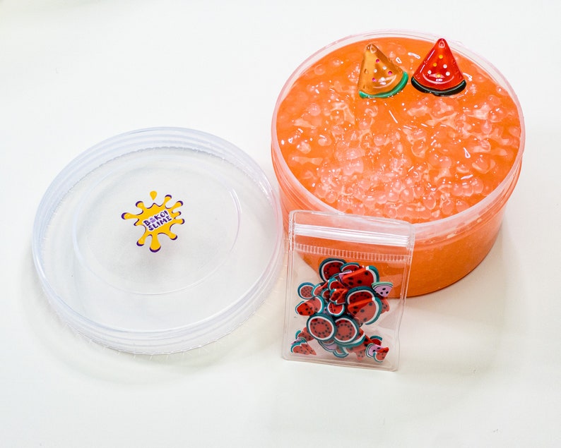 Slime Duo Combo2: Zesty Kiwi Cube & Watermelon Slushie - Etsy