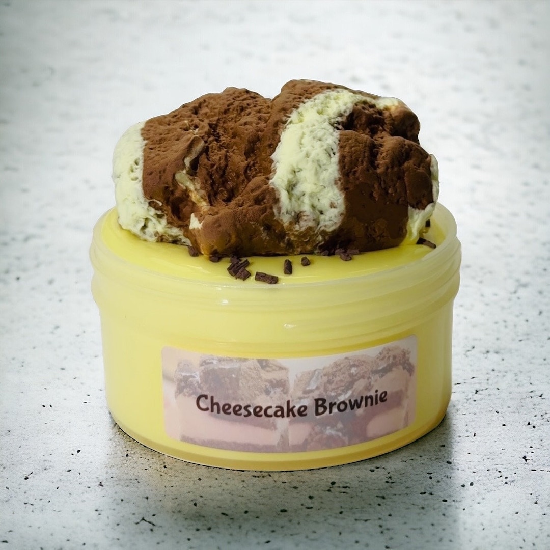 Cheese Cake Brownie DIY Slime Gift for Birthday Slime for Kid Slime for ...