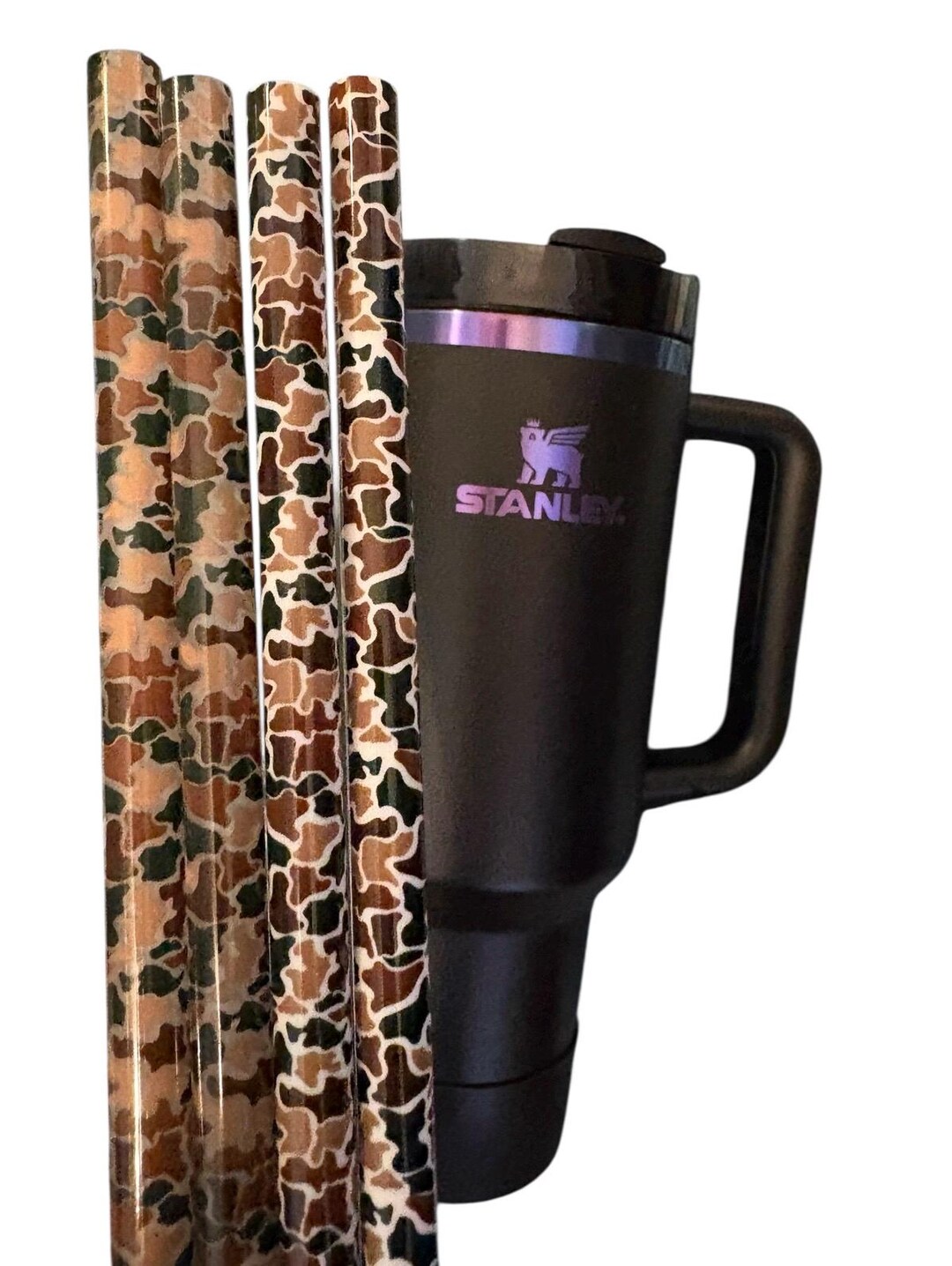 12” Camouflage/camo Print Fat Straw - Etsy