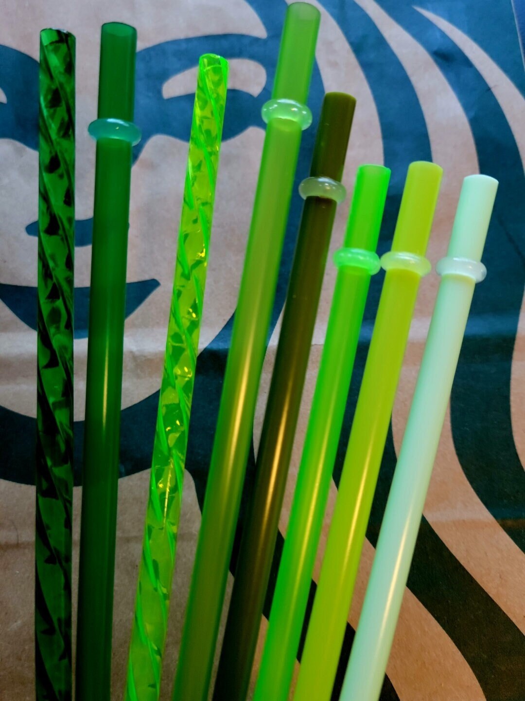 Green Tumbler Replacement Straws-pick Your Length and Shade! 9”, 10.25 ...