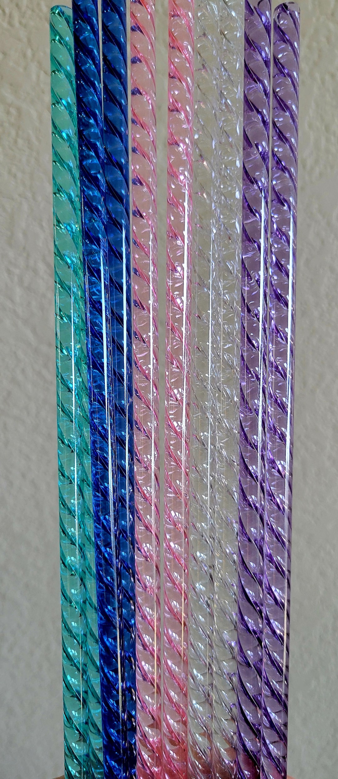 12 40oz Pink Purple AQUA Clear Cobalt Blue Shiny Crystal Replica ...