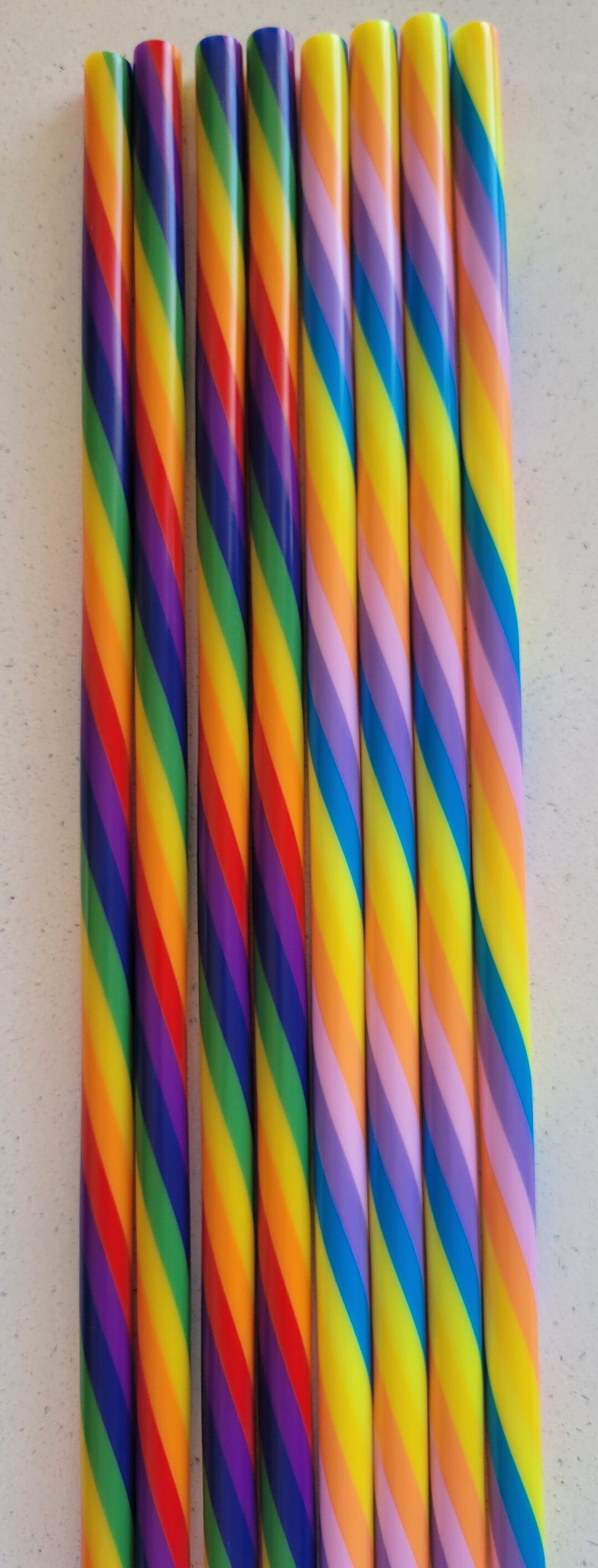 Pastel Pink Striped Printed FAT Style Tumbler Straws-xl 40/42oz- Red ...