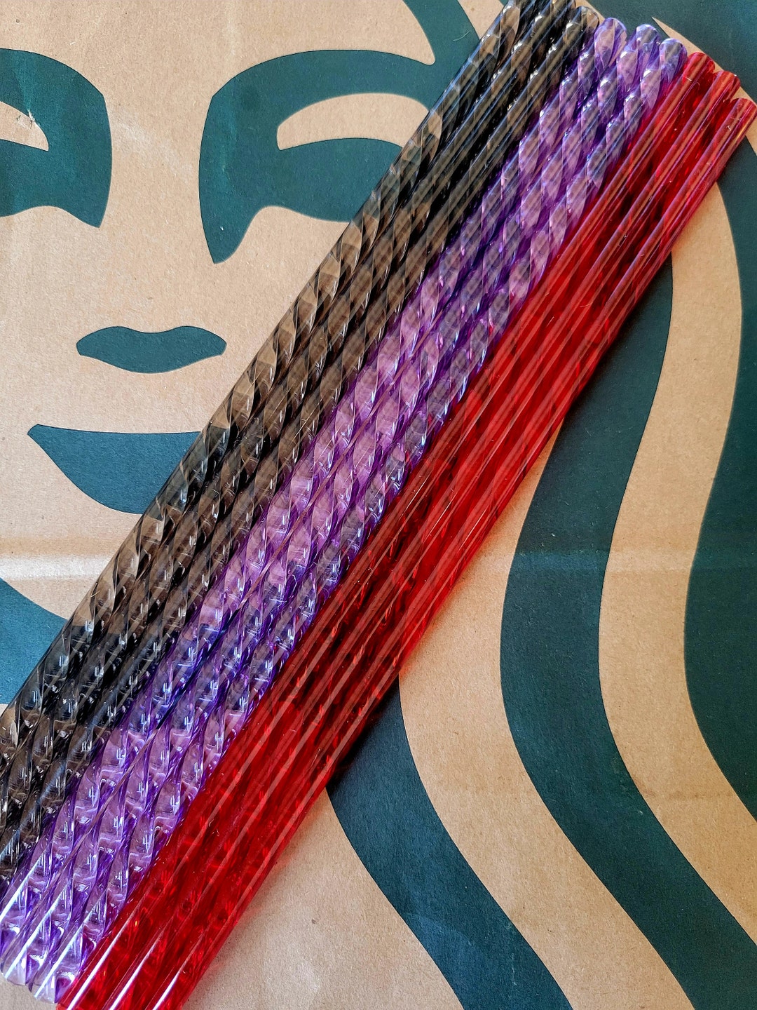 10.25 24oz OR 12 40oz Smoke LT Black Red Cosmic Lilac Purple Swirly ...