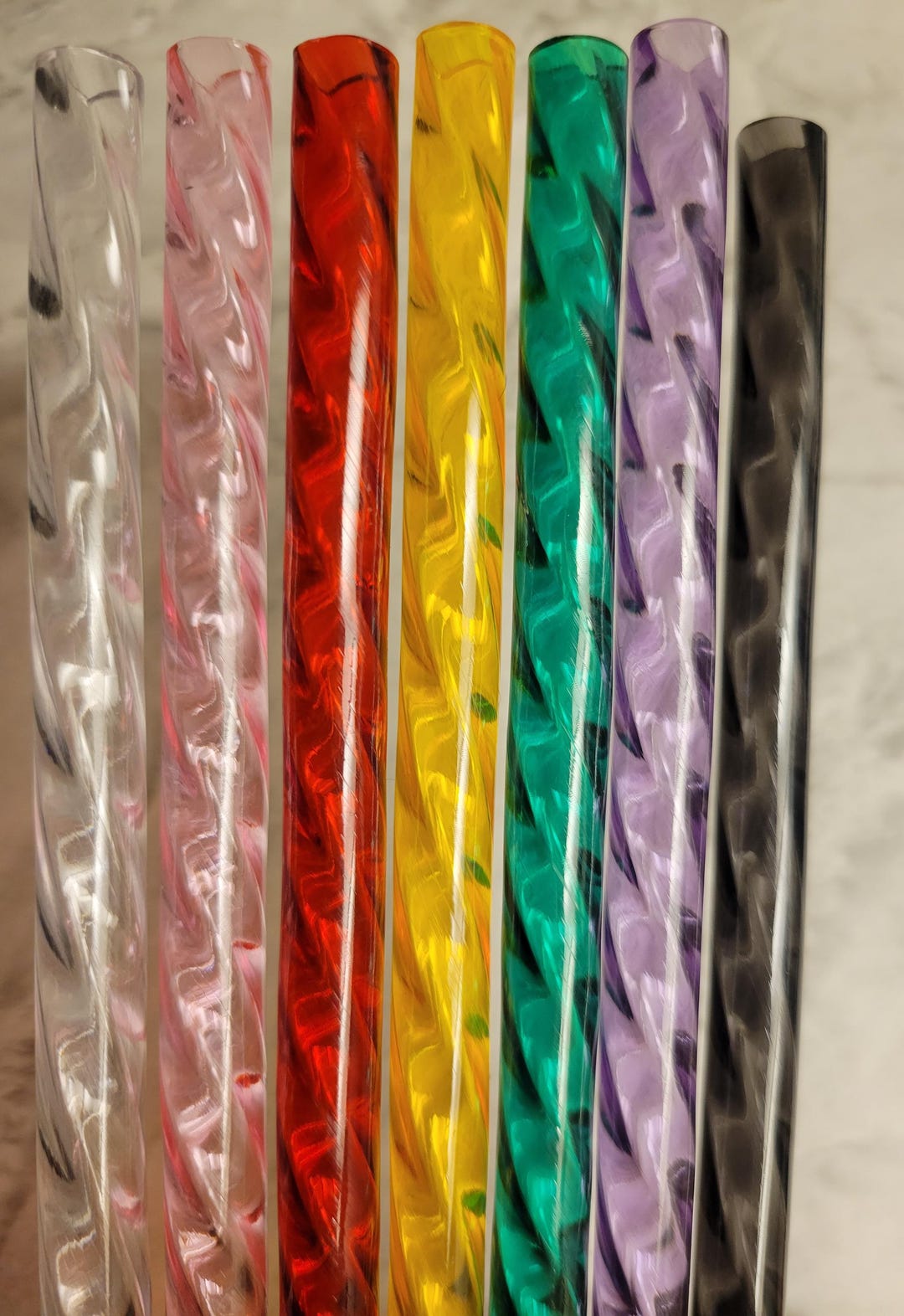 70 Straws! WHOLESALE 12" 10mm Variety Pack Rainbow FAT Pink Red Clear ...