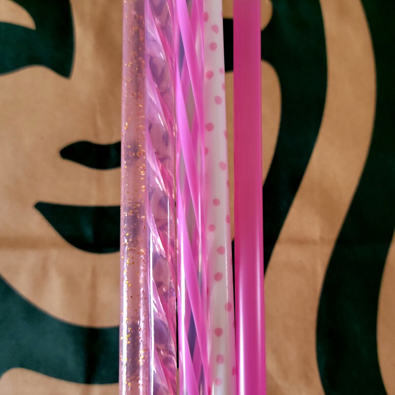 Pink Straws - Etsy