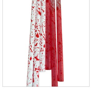 Blood Splatter Straws-color Changing RED! - Etsy