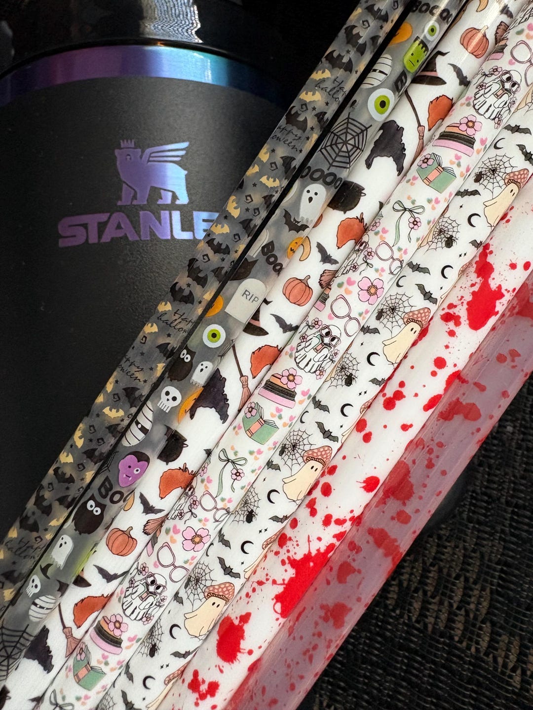 Halloween Printed Plastic Straws-pick 9” or 12” - Etsy