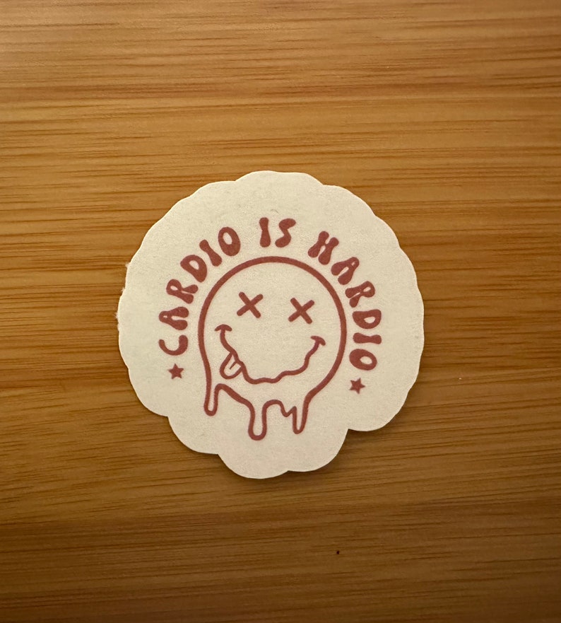 Cardio is Hardio Sticker - Etsy